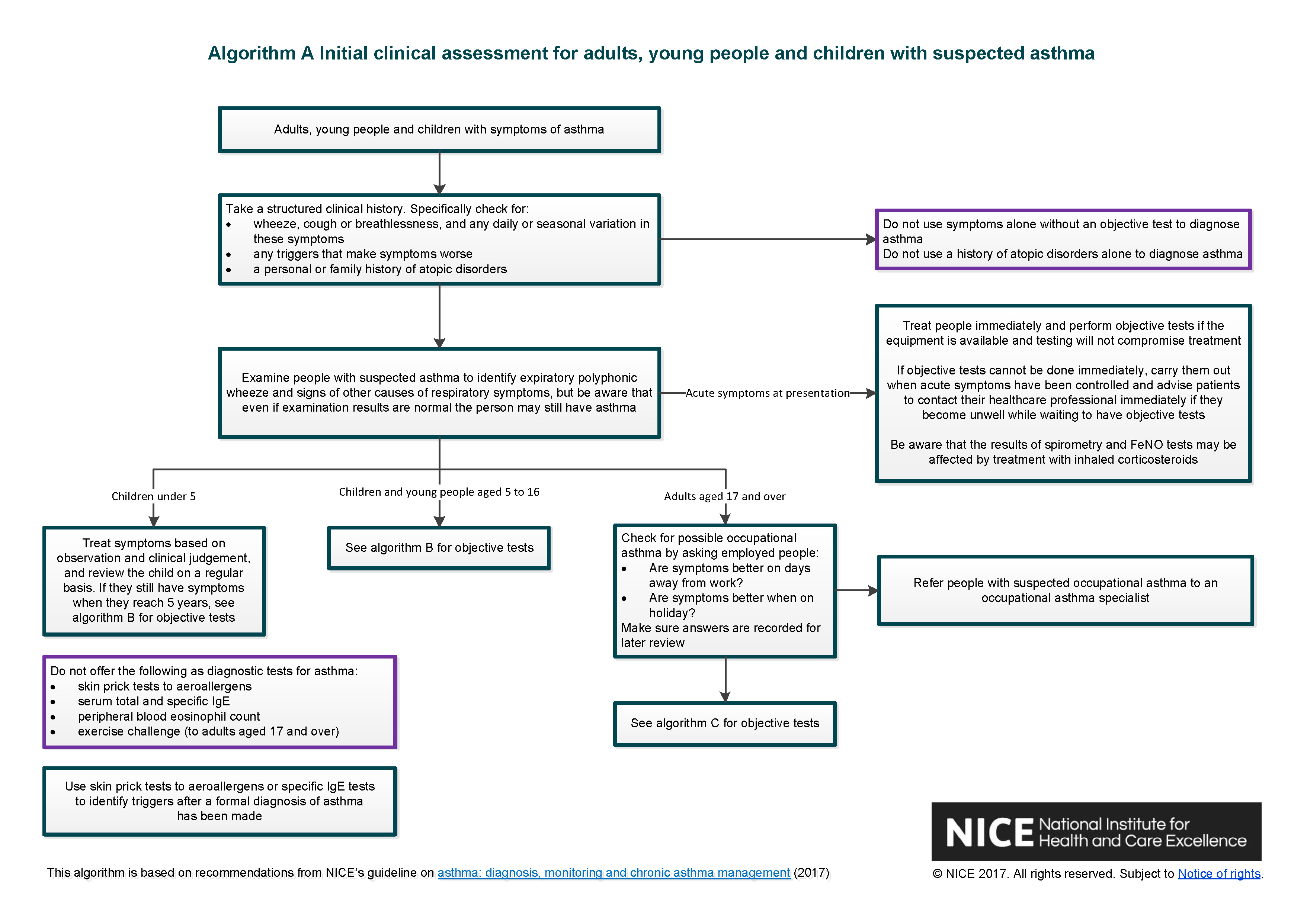 niceguidelines_algorithm_a_2 | Bedfont NObreath® FeNO Monitor