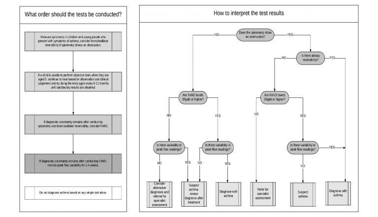 niceguidelines_algorithm_b | Bedfont NObreath® FeNO Monitor